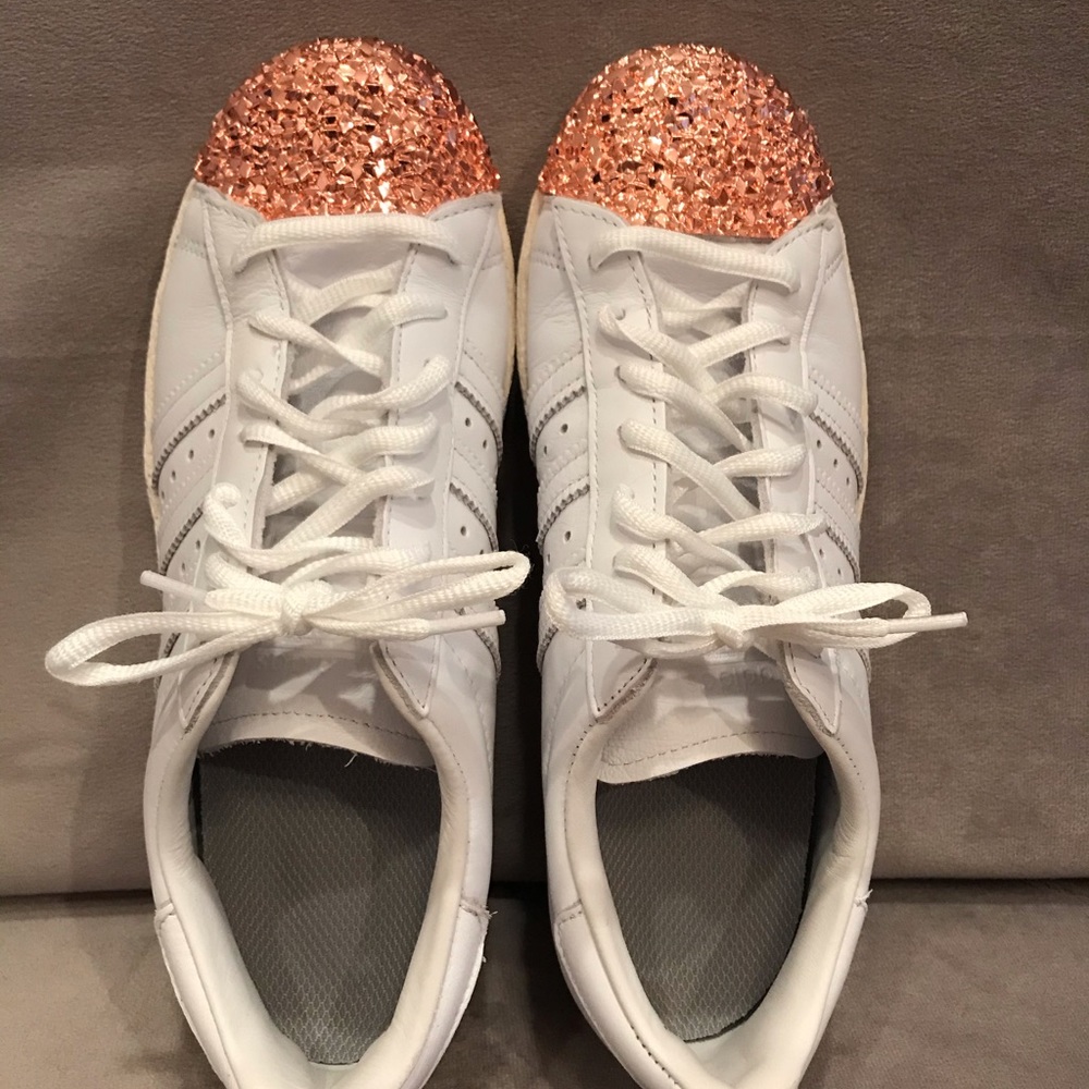 Adidas Originals White Superstar Rose Gold Cap - Gem